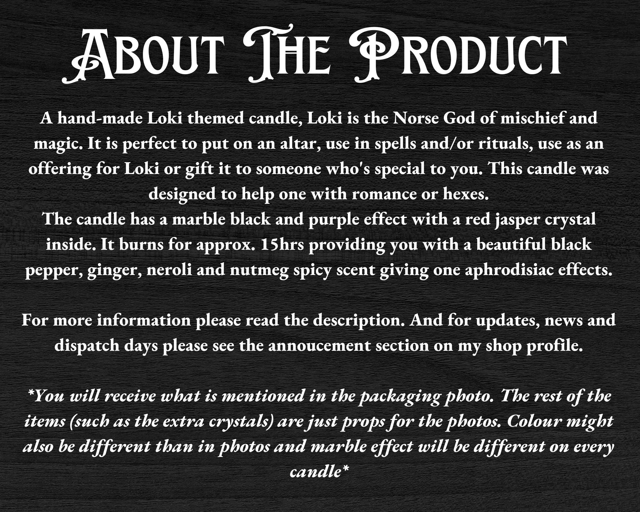 Handmade Loki's Mischief Candle 8oz Ritual Witchcraft Supply - Etsy