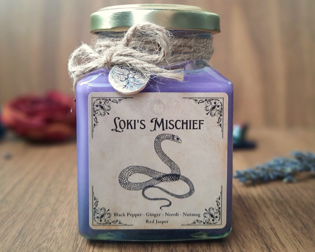 Handmade Loki's Mischief Candle 8oz Ritual Witchcraft Supply - Etsy