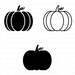 Pumpkin Outline Silhouette Svg, Pumpkin Outline Svg, Pumpkin Svg ...