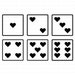 Heart Dice Outline Set Svg, Dice Svg, Heart Dice, Dice Clipart, Digital ...