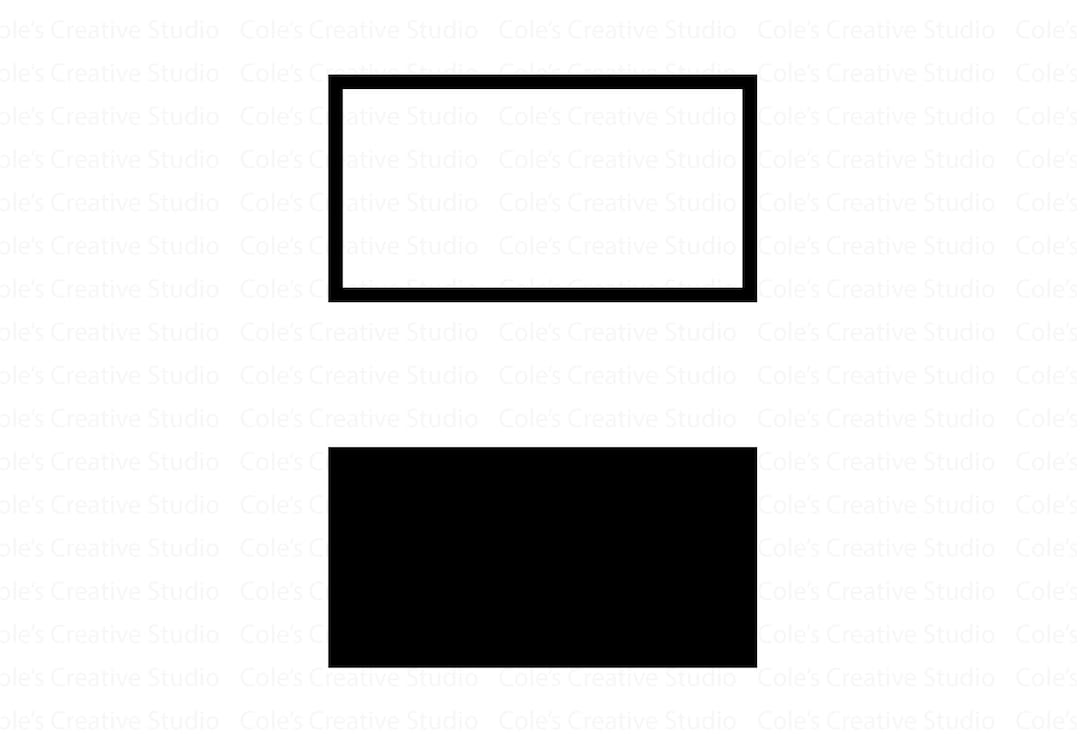 Filled Rectangle SVG, Rectangle Outline Svg, Filled Rectangle ...