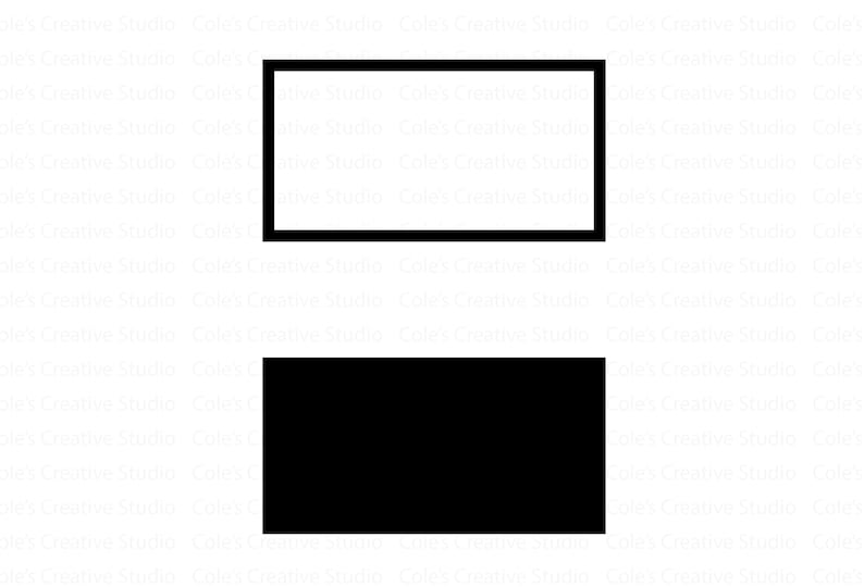 Filled Rectangle SVG, Rectangle Outline Svg, Filled Rectangle ...