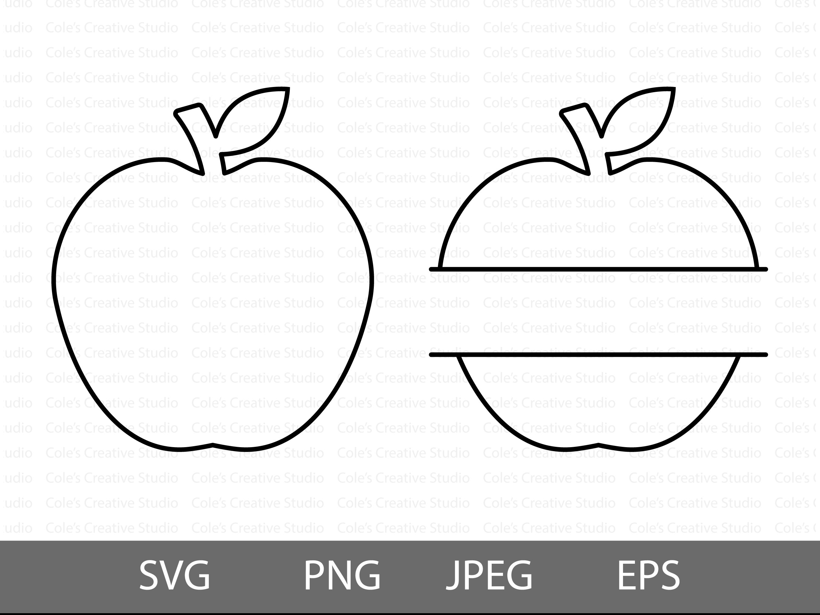 Apple Vector Outline