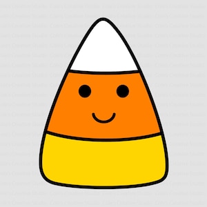 Smiling Candy Corn SVG, Cute Candy Corn Svg, Simple Candy Corn, Candy ...