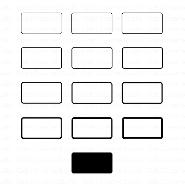 Rectangle Frame Svg - Etsy