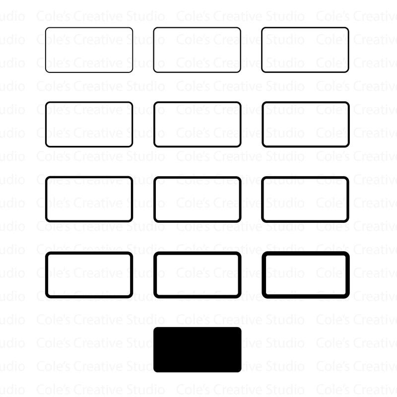 Rectangle Frame Svg - Etsy