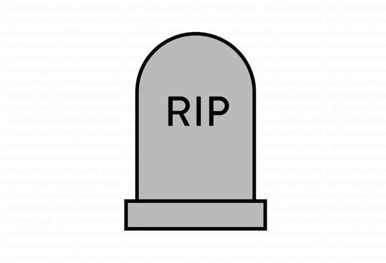 Tombstone Svg, RIP Svg, Tombstone, Gravestone, Headstone, Tombstone Svg ...