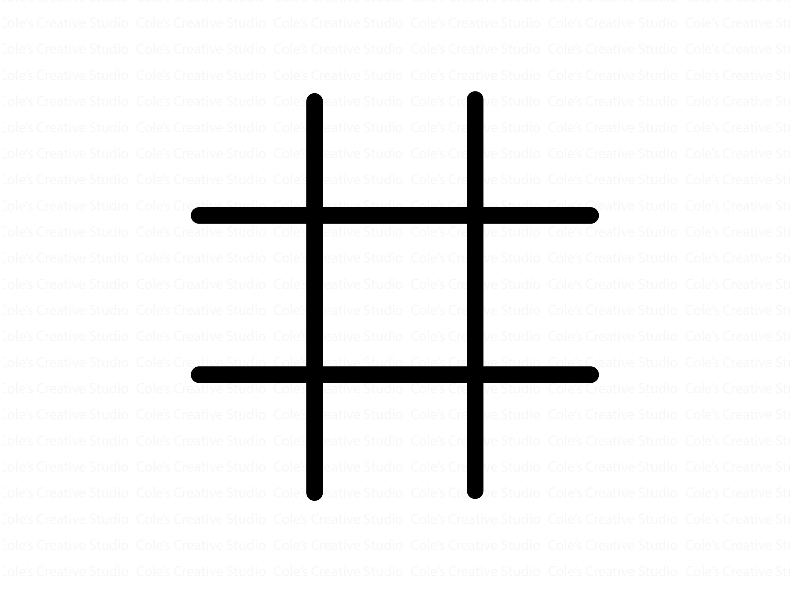Tic Tac Toe Grid Svg, Tic Tac Toe Template, Tic Tac Toe Clipart, Game ...