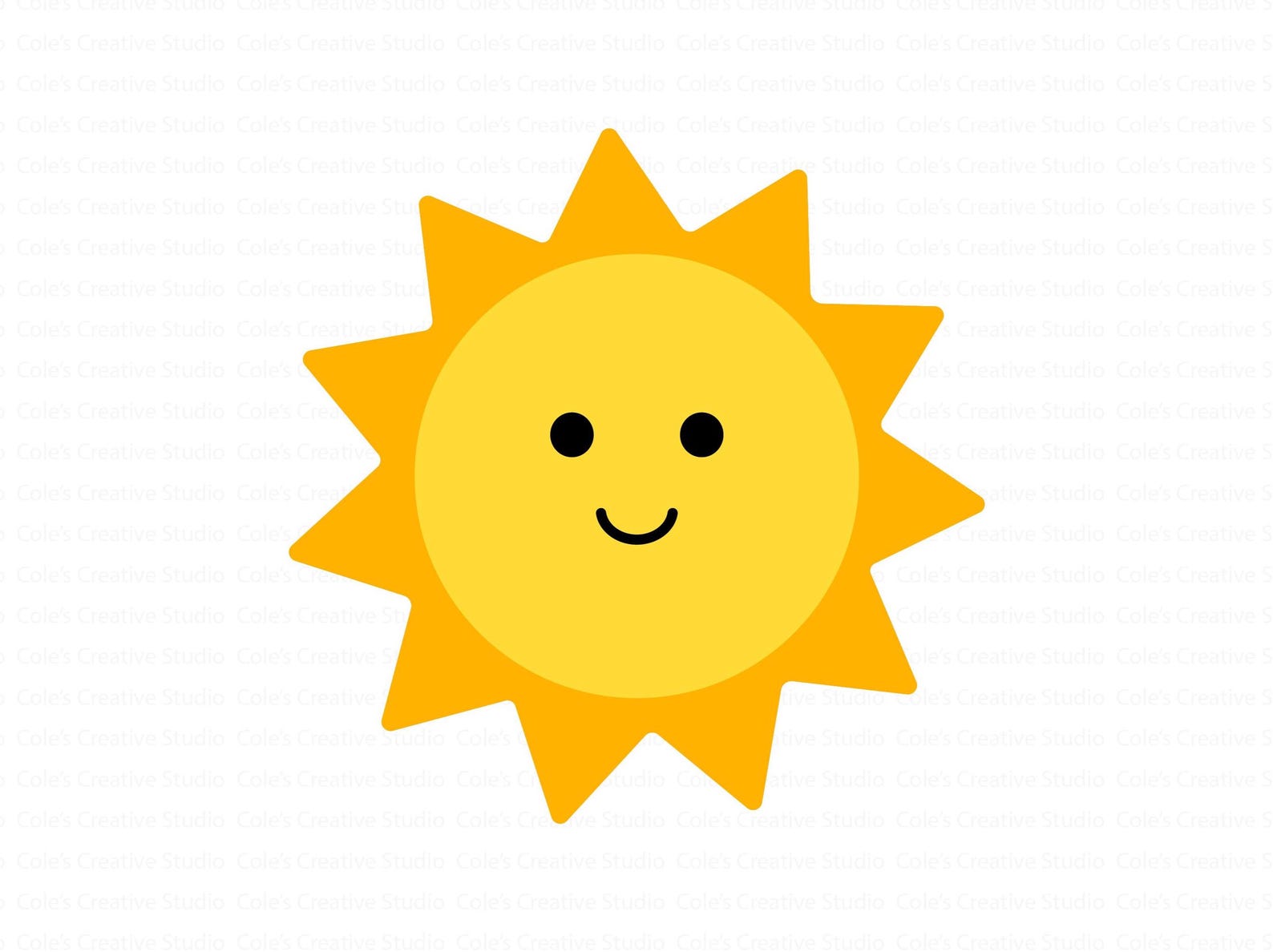 Smiling Sun Svg, Cute Sun Svg, Happy Sunshine Svg, Kids Sun Svg ...