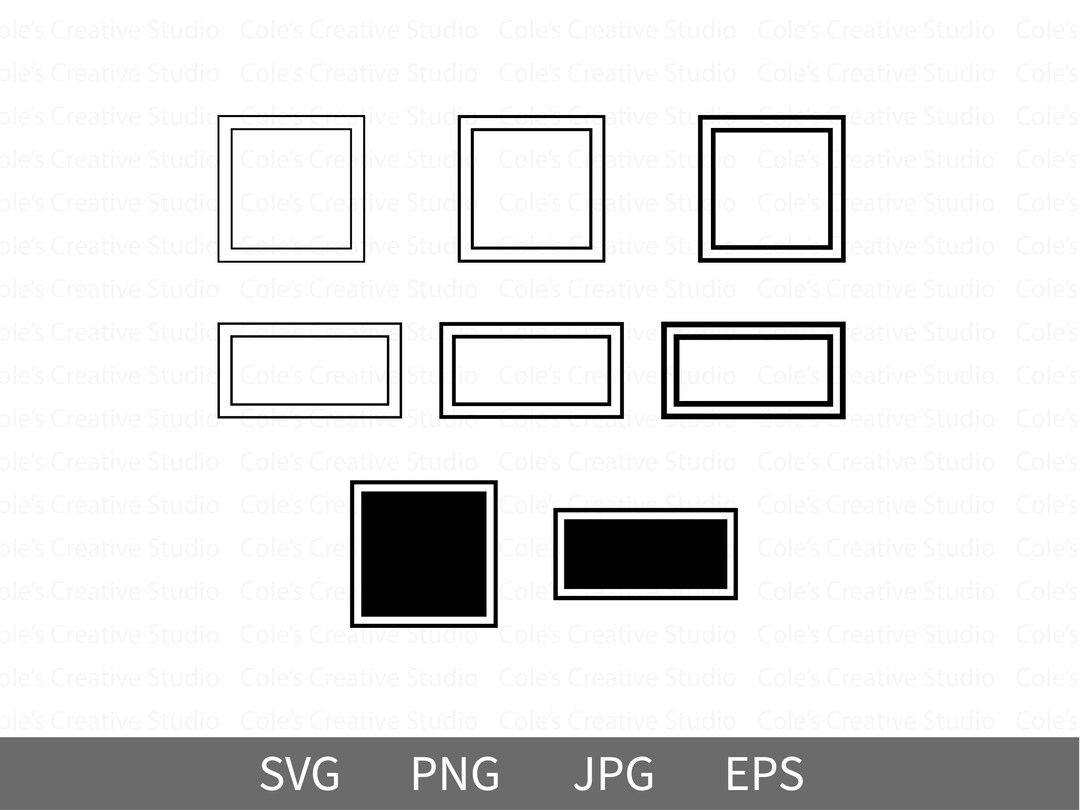 Simple Frames SVG, Rectangle Border SVG, Square Border SVG, Rectangle ...