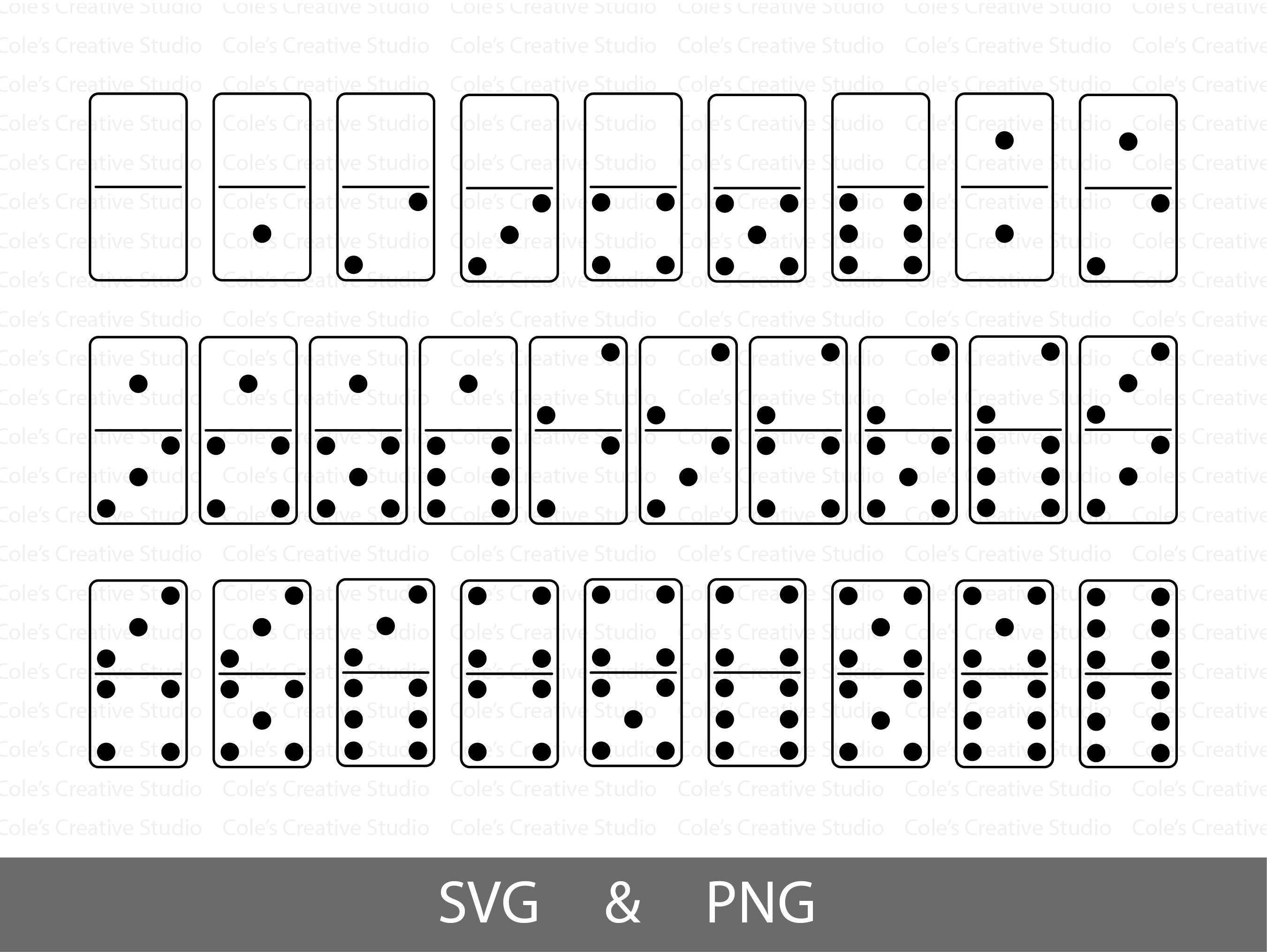 Dominoes Svg Sets Bundle, Dominoes, Domino, Gaming Svg, Casino Svg ...