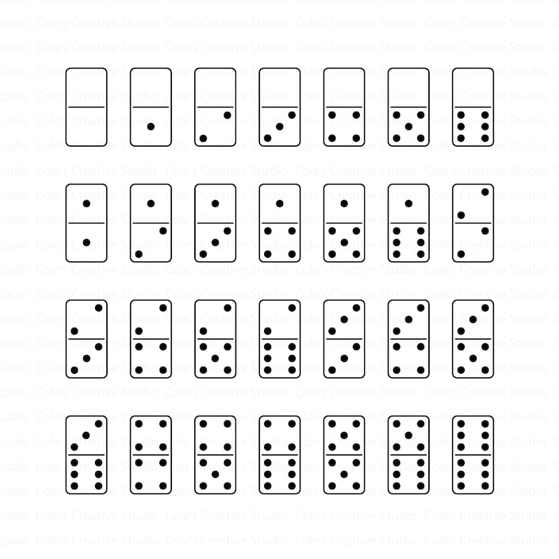 Domino Template - Etsy