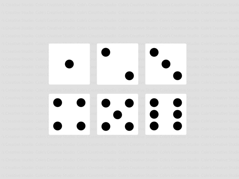 White Dice Set Svg, Dice Set, Dice Svg, Game Night Svg, Dice Clipart ...