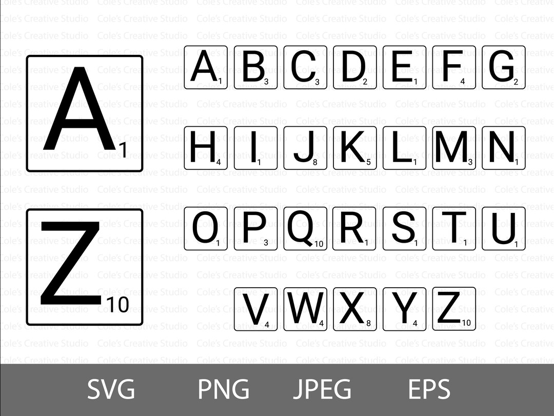 Rounded Tile Alphabet Svg, Tile Alphabet Svg, Tile Letters Svg, ABC ...