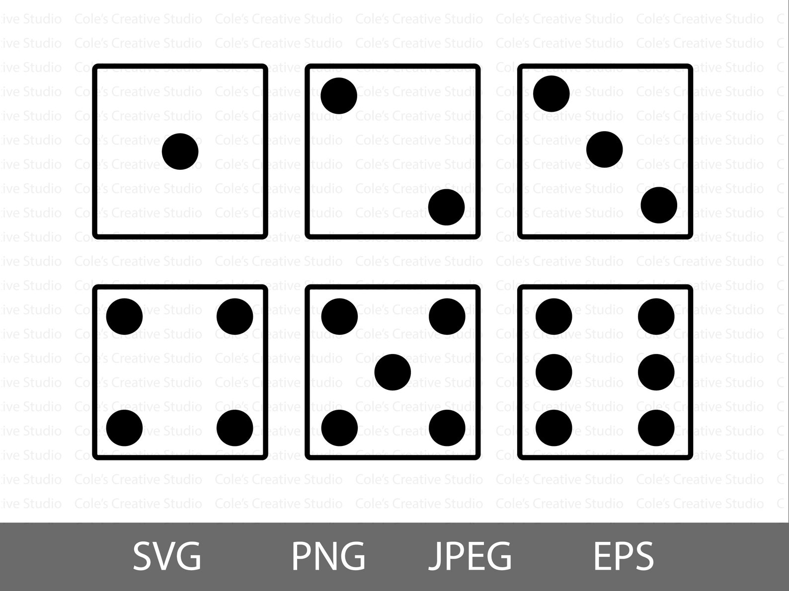 Würfel Umriss Set Svg Würfel Set Würfel Svg Game Night Svg - Etsy