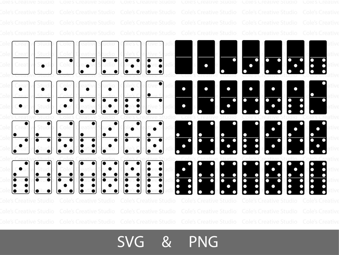 Dominoes Svg Sets Bundle, Dominoes, Domino, Gaming Svg, Casino Svg ...