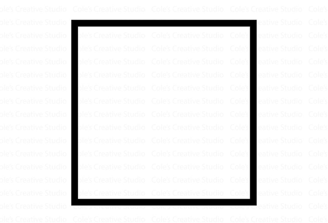 Square Outline SVG, Square Outline, Square Outline Frame, Square ...