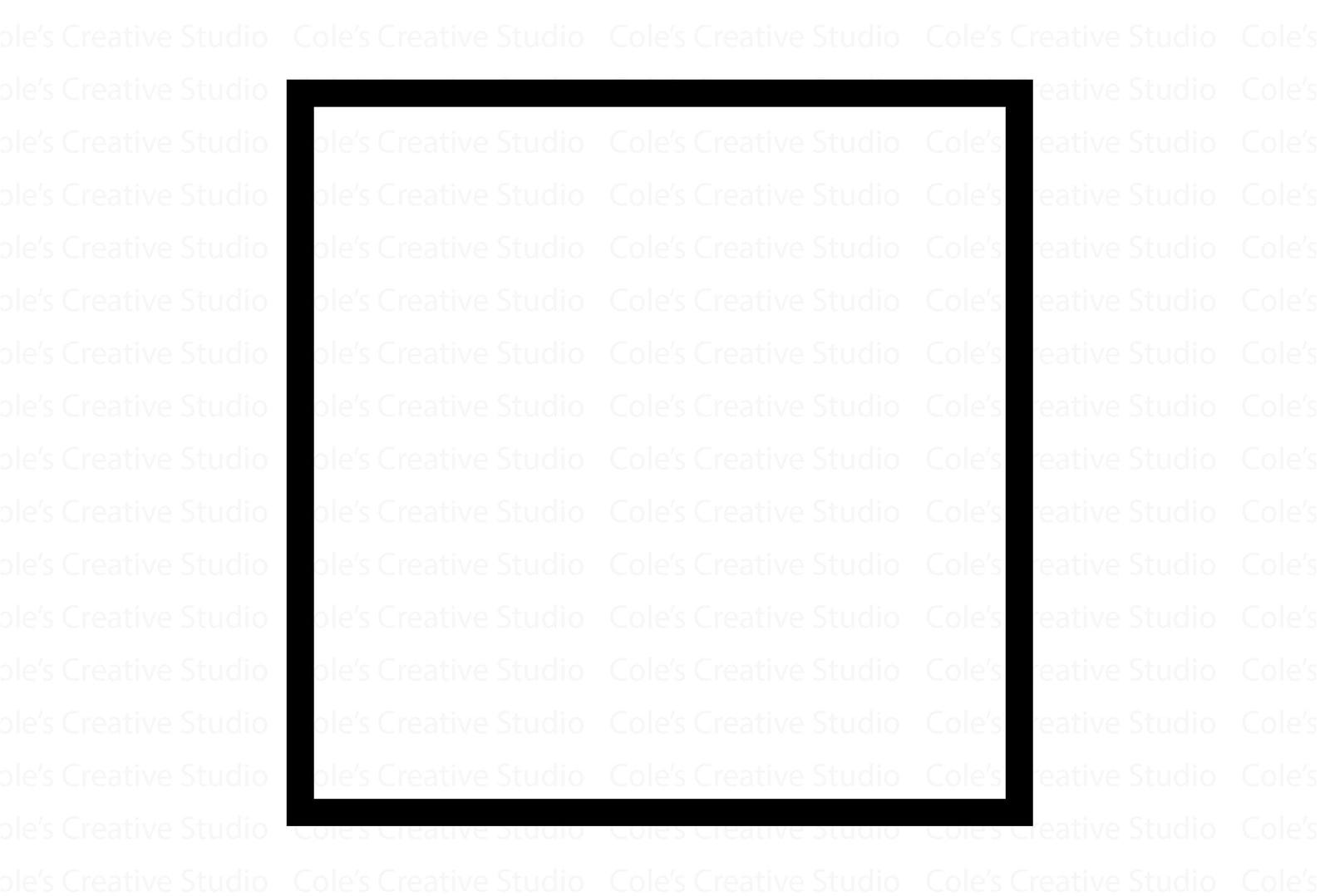 Square Outline SVG, Square Outline, Square Outline Frame, Square ...