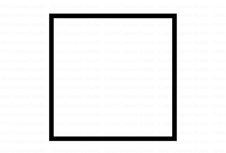 Square Outline SVG, Square Outline, Square Outline Frame, Square ...