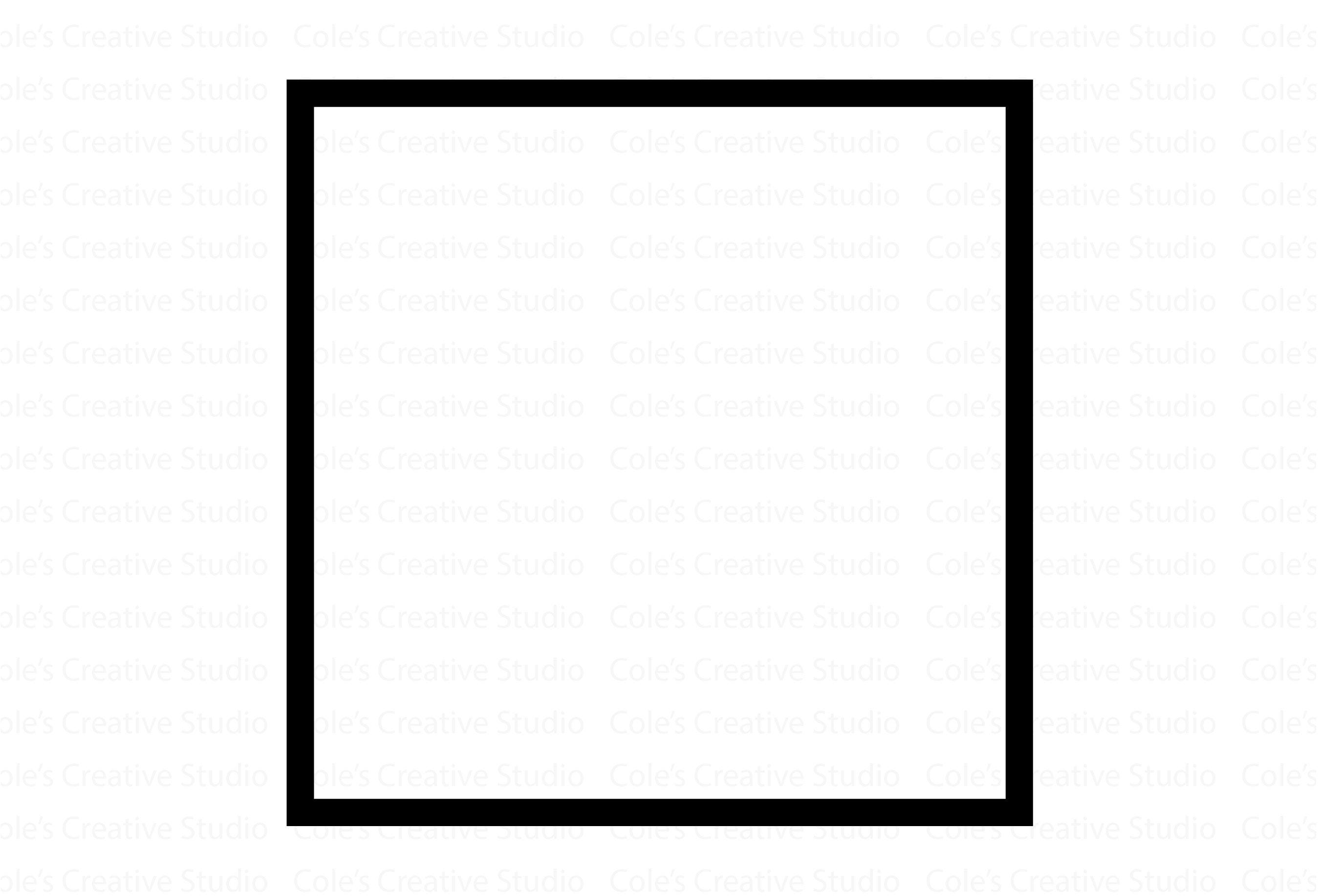 Square Outline SVG Square Outline Square Outline Frame Square