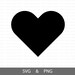 Solid Heart Svg, Filled Heart Svg, Simple Heart Clipart, Heart Clipart ...