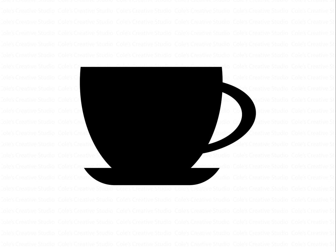 Coffee Cup Svg, Coffee Mug Svg, Solid Coffee Cup, Cafe Svg, Espresso ...