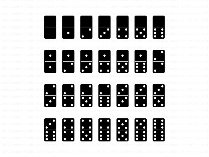 Dominoes Svg Sets Bundle, Dominoes, Domino, Gaming Svg, Casino Svg ...