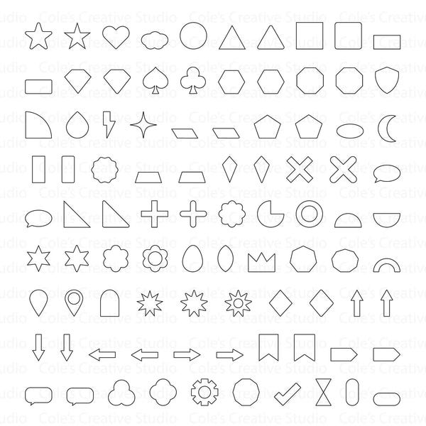 Geometric Shapes - Etsy