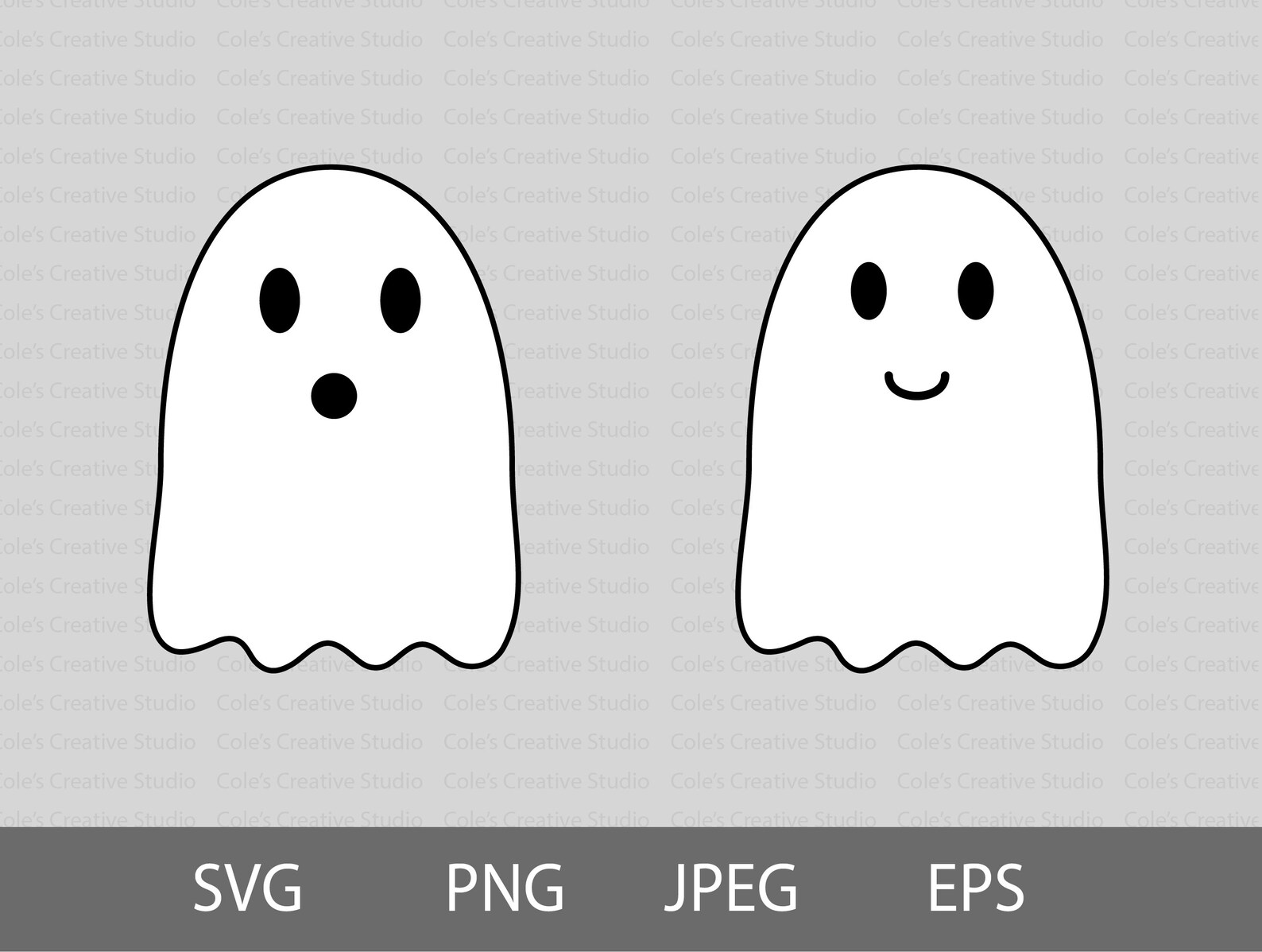 Cute Ghost Svg Bundle, Ghost Svg, Boo Svg, Ghost Face, Cute Ghost Svg ...