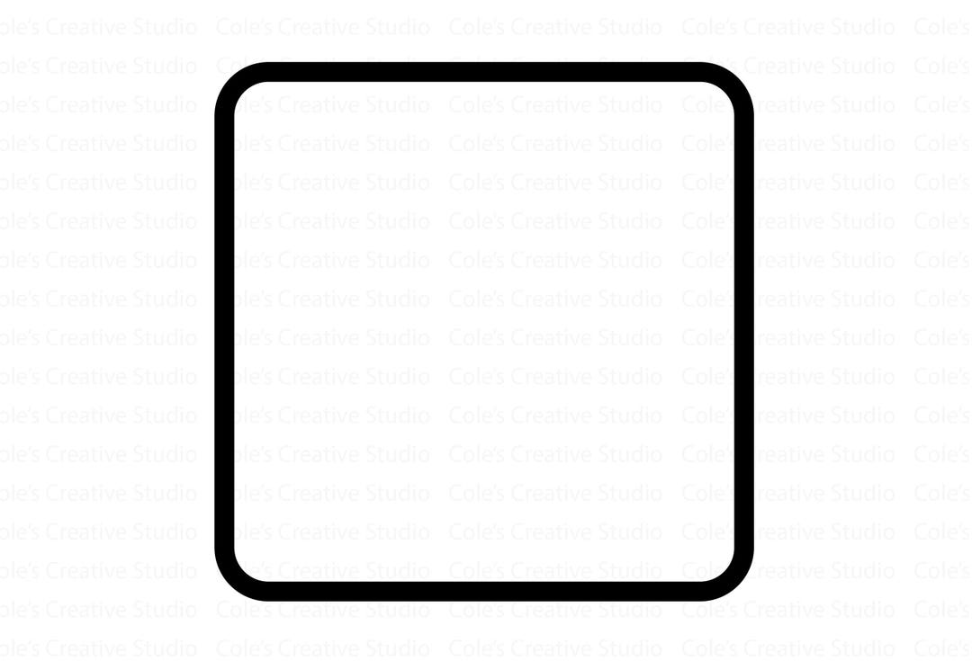 Rounded Square Outline SVG, Rounded Square Outline, Square Outline ...