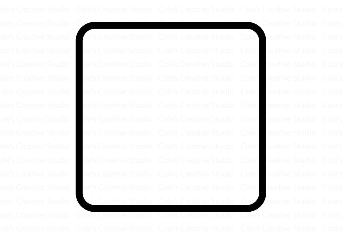 Rounded Square Outline SVG, Rounded Square Outline, Square Outline ...