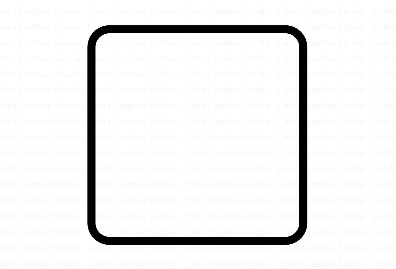 Rounded Square Outline SVG, Rounded Square Outline, Square Outline ...