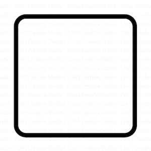Rounded Square Outline SVG, Rounded Square Outline, Square Outline ...