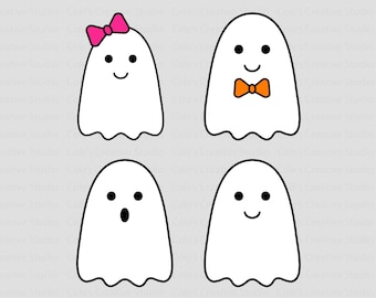 Ghost Face SVG, Cute Ghost SVG, Halloween SVG Bundle, Halloween Svg ...