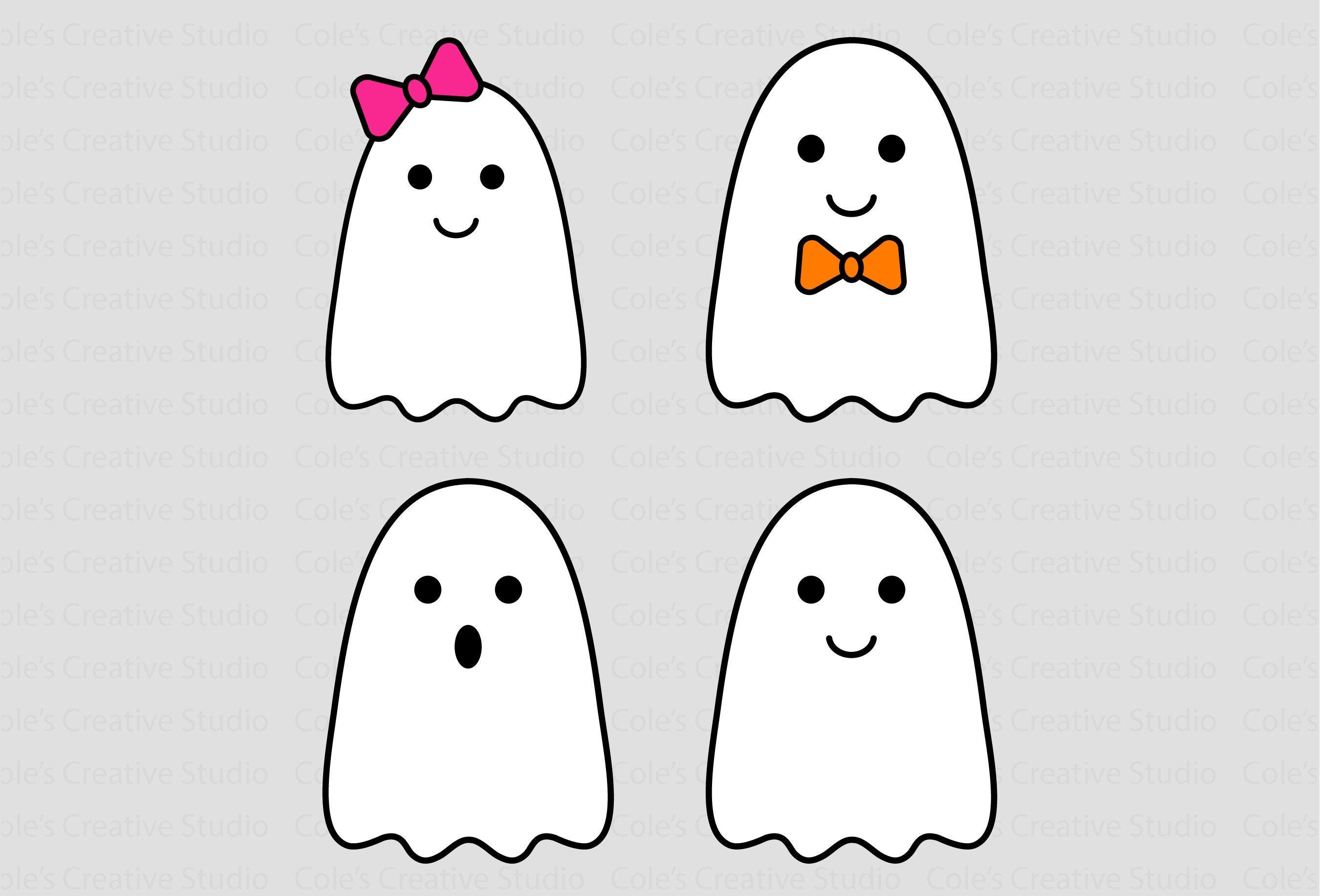 Ghost Svg Bundle, Ghost Svg, Ghost Clipart, Boo Svg, Spooky Season Svg ...