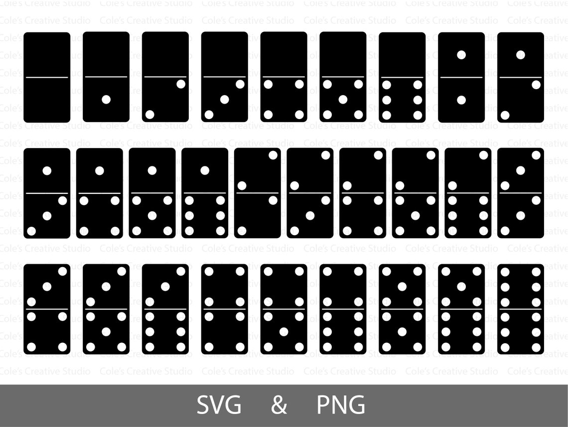 Dominoes Svg Sets Bundle, Dominoes, Domino, Gaming Svg, Casino Svg ...