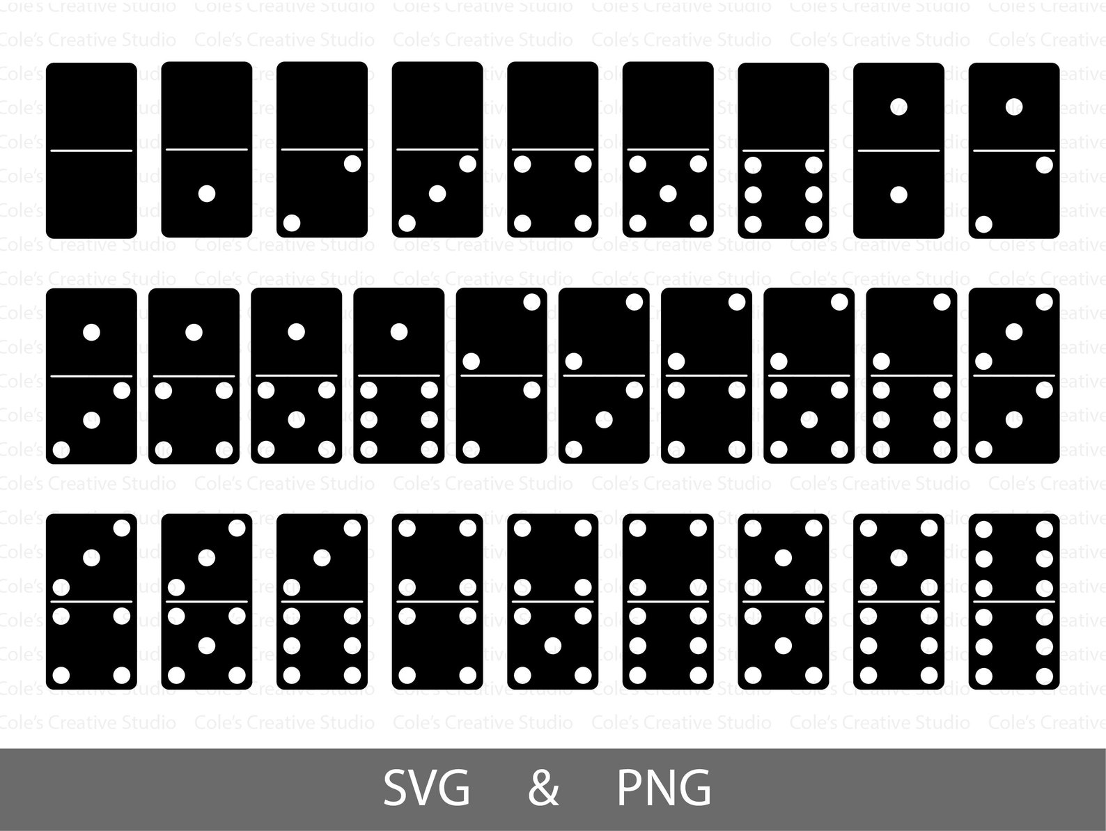 Dominoes Svg Sets Bundle, Dominoes, Domino, Gaming Svg, Casino Svg ...