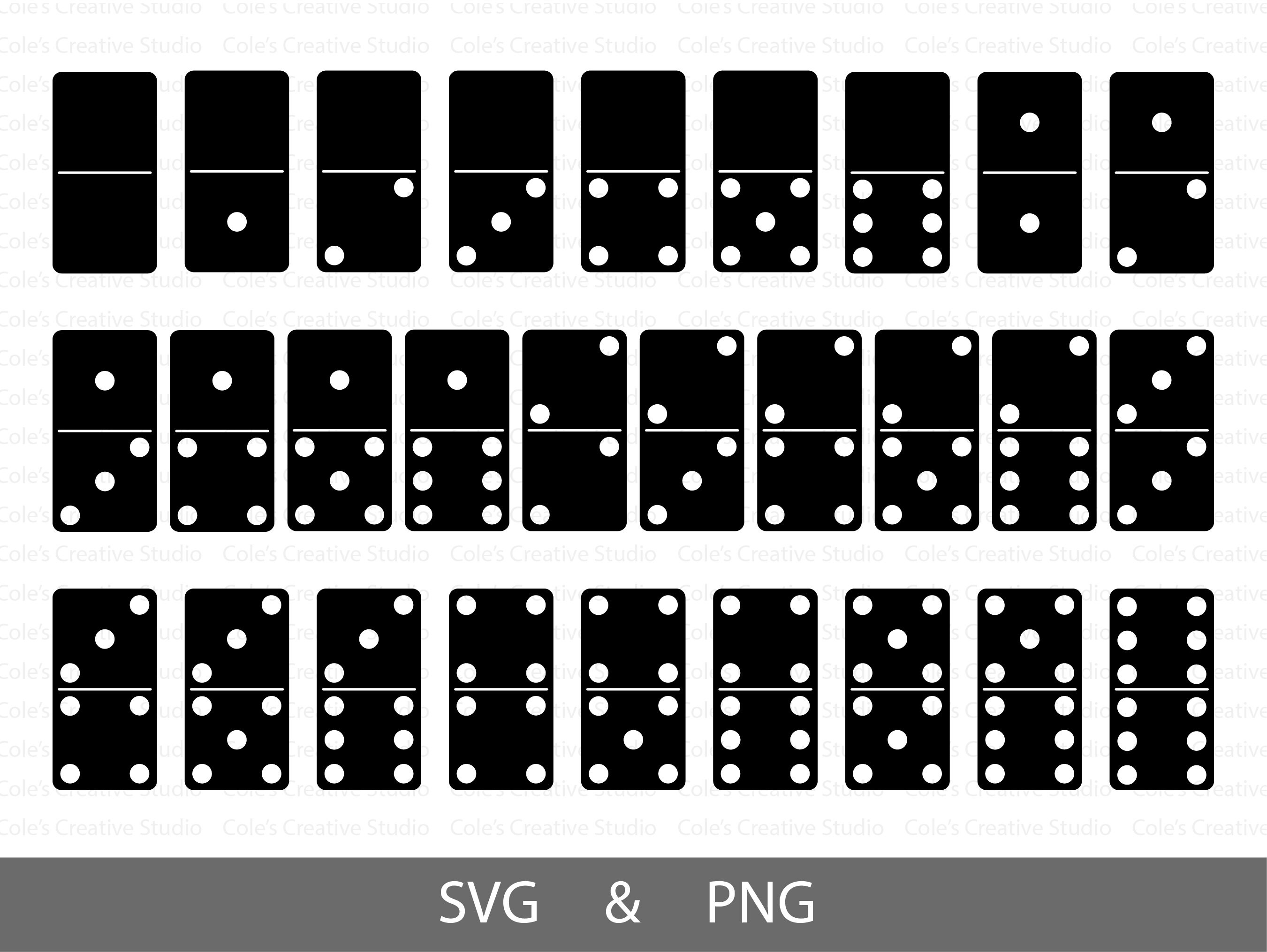 Dominoes Svg Sets Bundle, Dominoes, Domino, Gaming Svg, Casino Svg ...