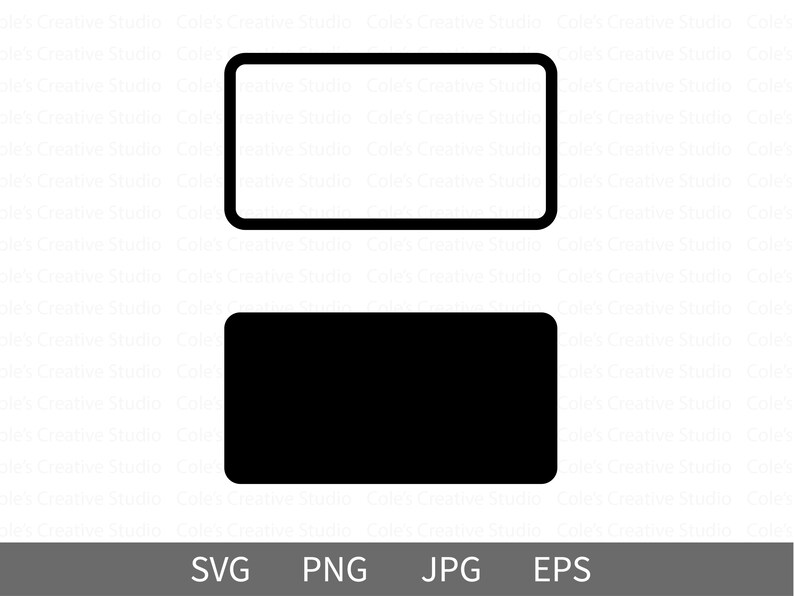 Filled Rounded Rectangle SVG, Rounded Rectangle Outline Svg, Filled ...