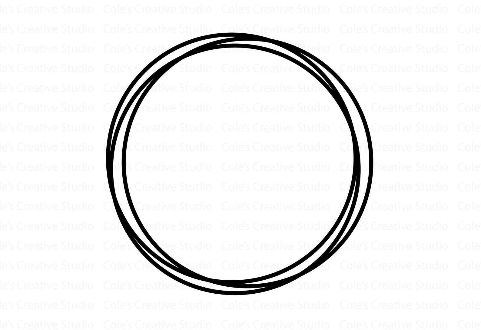 Circle Frame Svg, Sketch Circle Svg, Doodle Circle Svg, Circle Svg ...