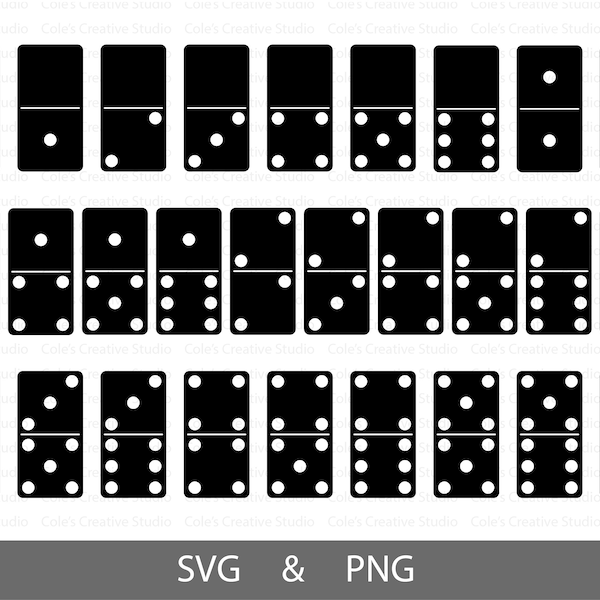 Domino Clipart - Etsy