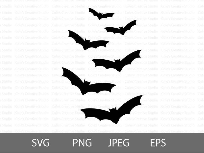 Flying Bats Svg, Bat Svg, Bat Swarm Svg, Bat, Bats, Spooky Season Svg ...