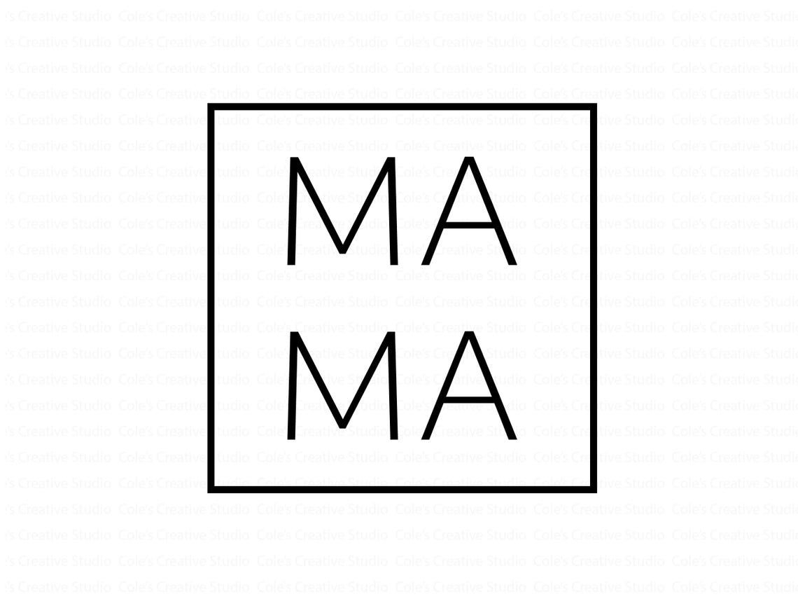 Mama Square Frame Svg, Mama Svg, Name Frame Svg, Mama Shirt Svg, Mama ...