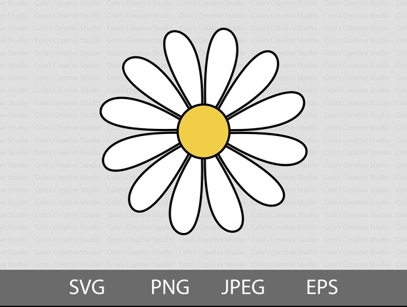 Daisy Svg White Daisy Svg Wildflower Svg Daisy Flower Svg - Etsy