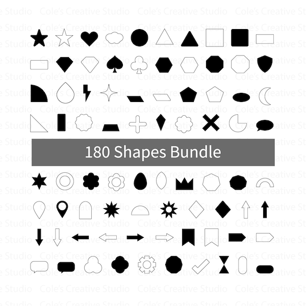 Basic Shapes Svg - Etsy