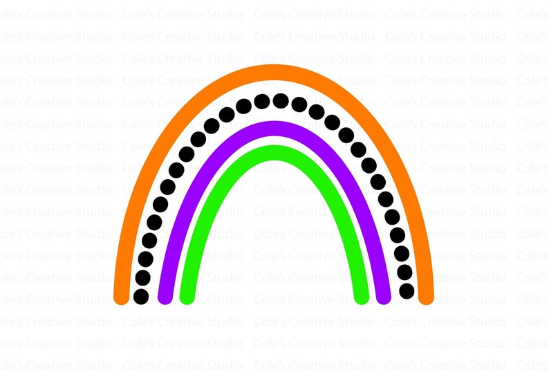 Halloween Boho Rainbow Svg, Boho Rainbow Svg, Boho Rainbow Png, Boho ...