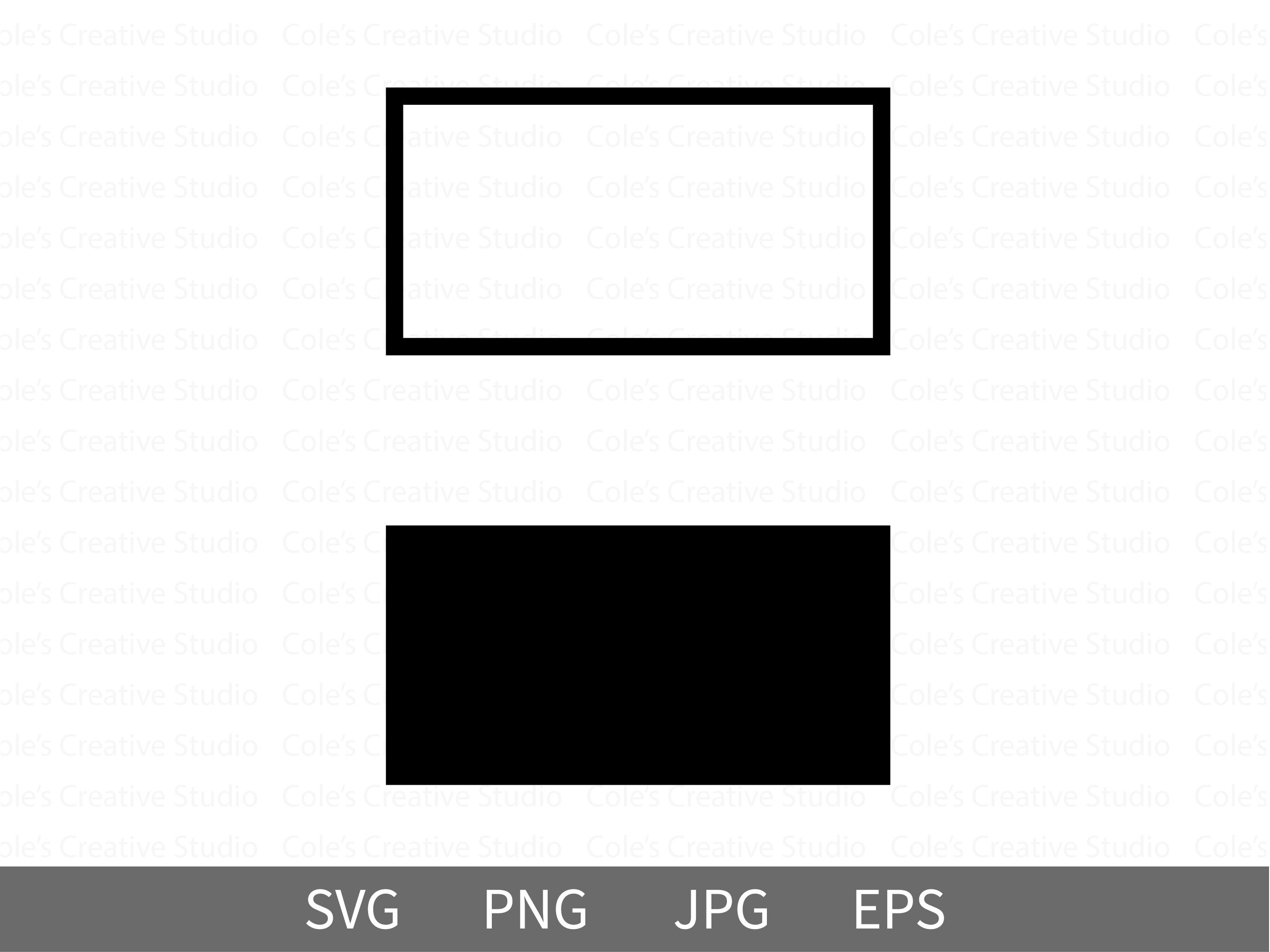Filled Rectangle Svg Rectangle Outline Svg Filled Rectangle