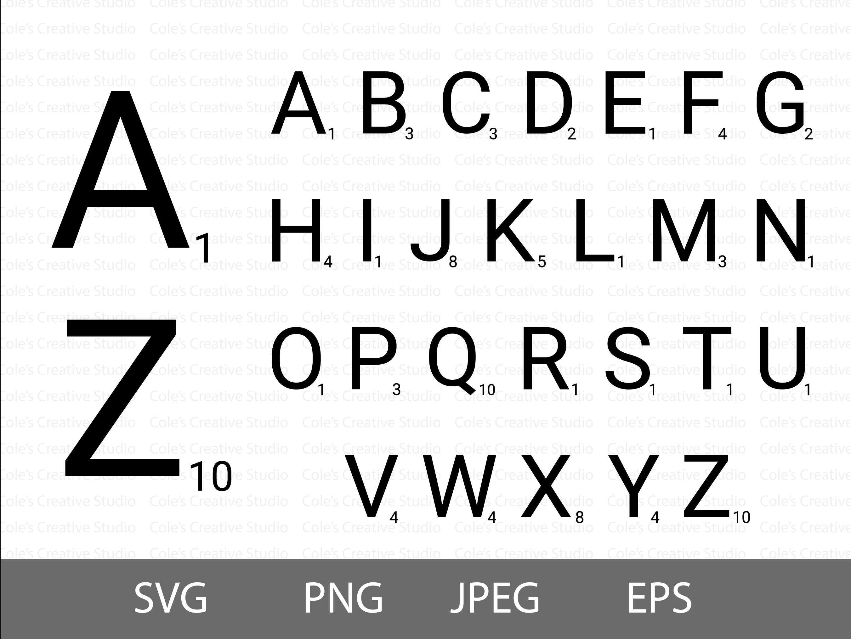 Tile Alphabets Svg Bundle, Tile Alphabet Svg, Tile Letters Svg, Word ...