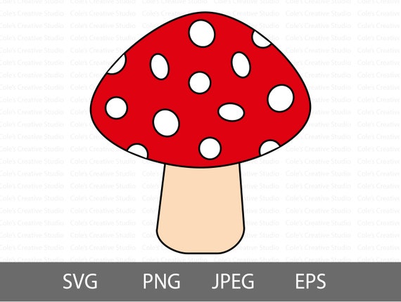 Red Mushroom Svg Mushroom Svg Mushroom Red Mushroom - Etsy
