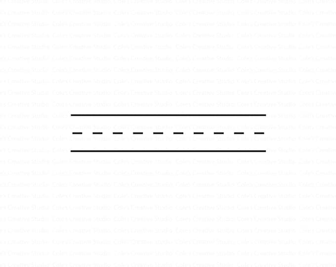 Lined Paper Svg, Notebook Paper, Personalized Teacher Name, Line ...